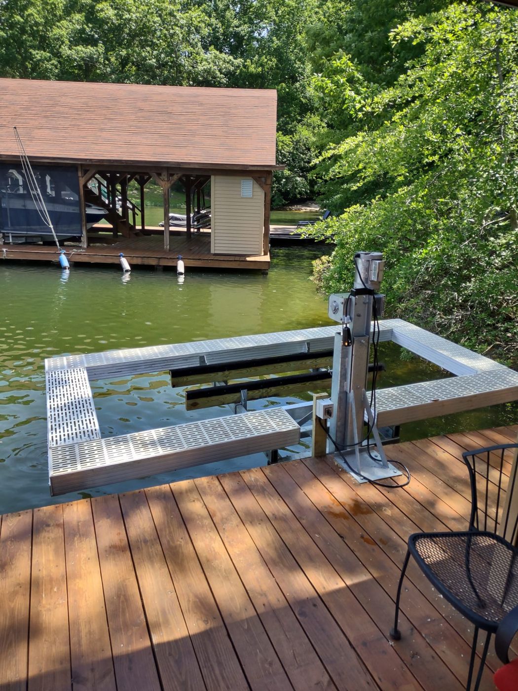 Doozie Jet Ski Lift With Walkway Hart Boat Lift And Dock Services